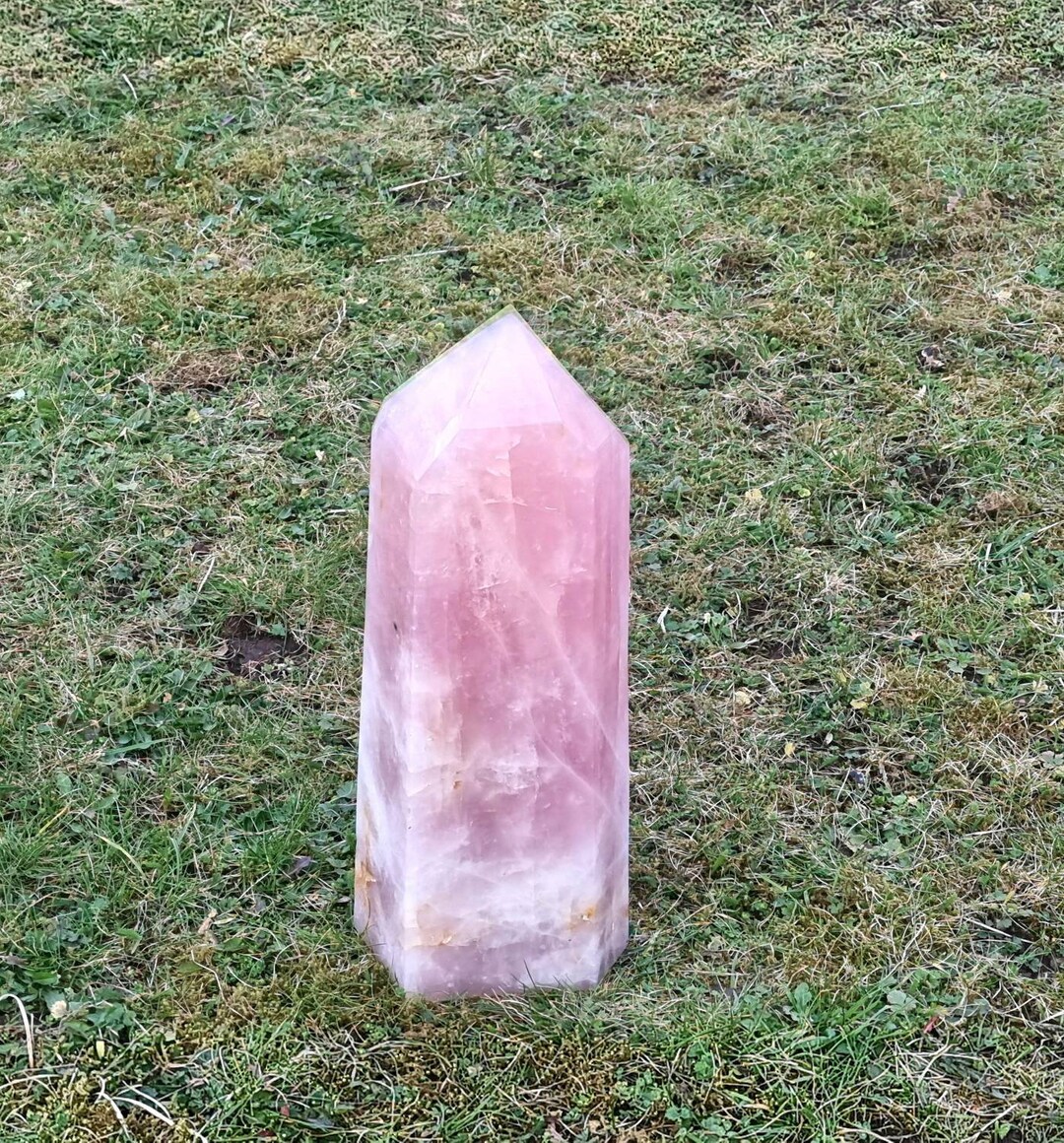 Extra Large Rose Quartz Crystal Prism 14 KG Unique Home Decor Statement ...