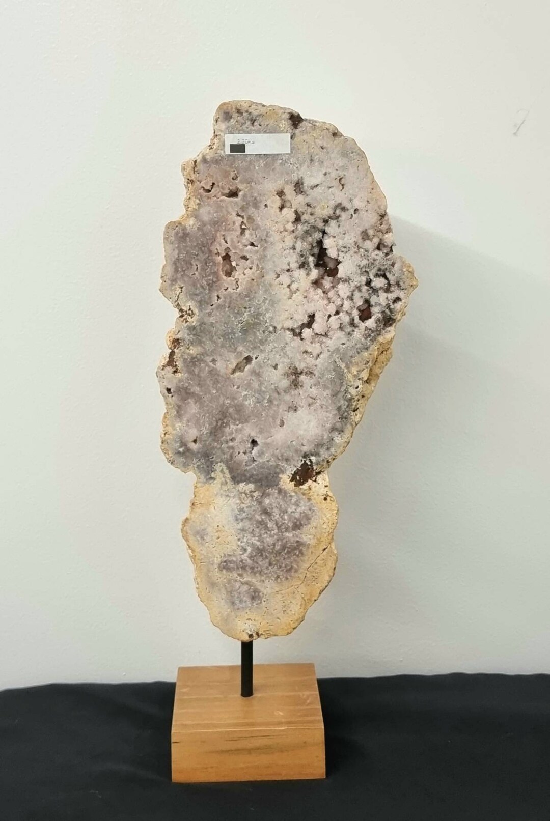 Extra Large Pink Amethyst Crystal Slice Stand Mounted Interior Design ...