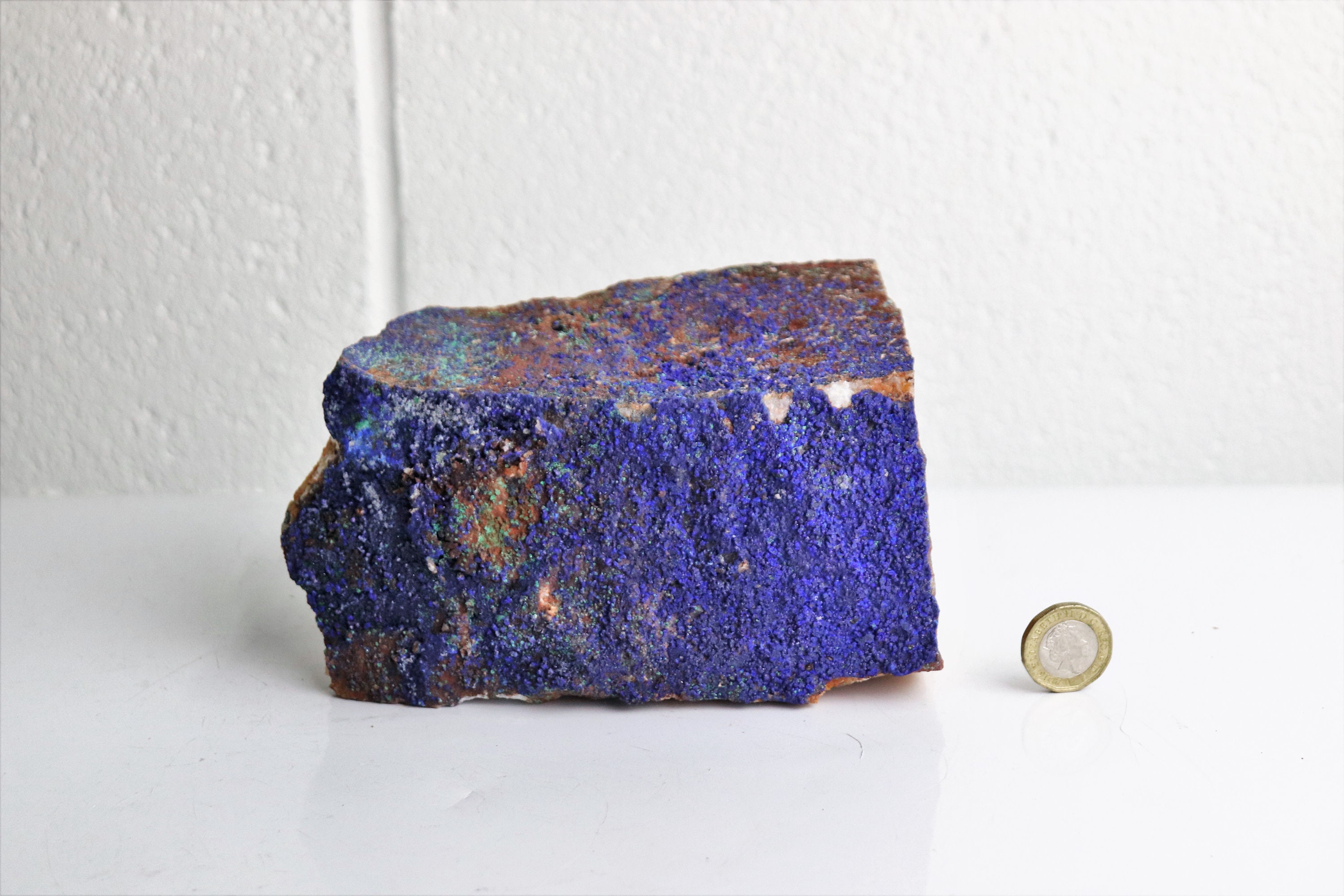 3) Azurite on Quartz Rough Crystal - Etsy UK