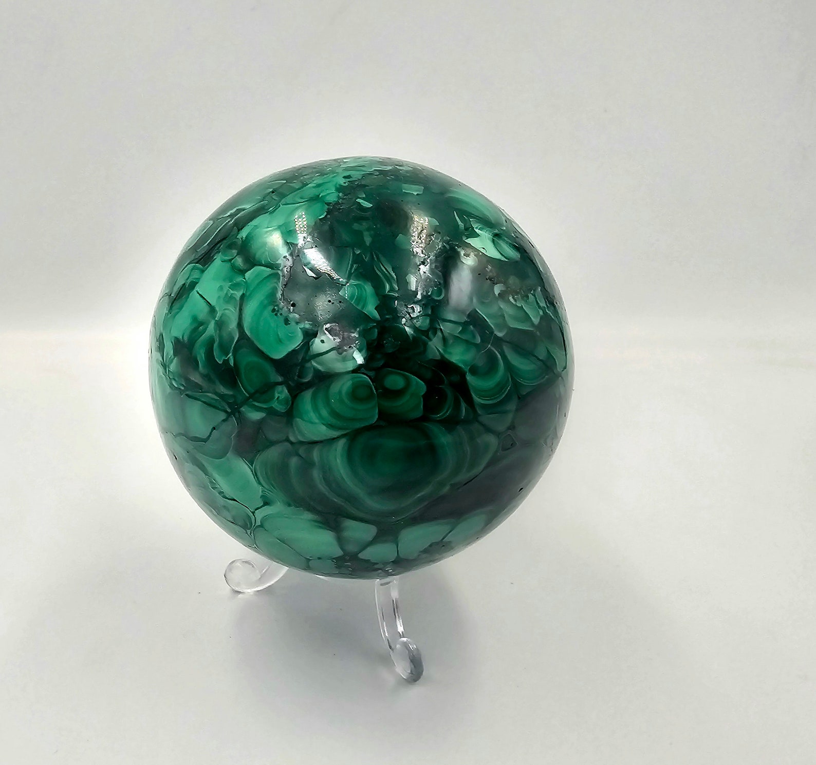 Large Malachite Crystal Sphere (#20) - Etsy