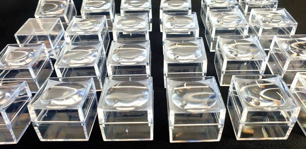 3 X Small Magnifying Boxes / Mineral Display - Etsy