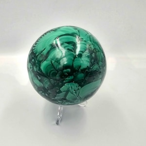 Large Malachite Crystal Sphere (#20) - Etsy