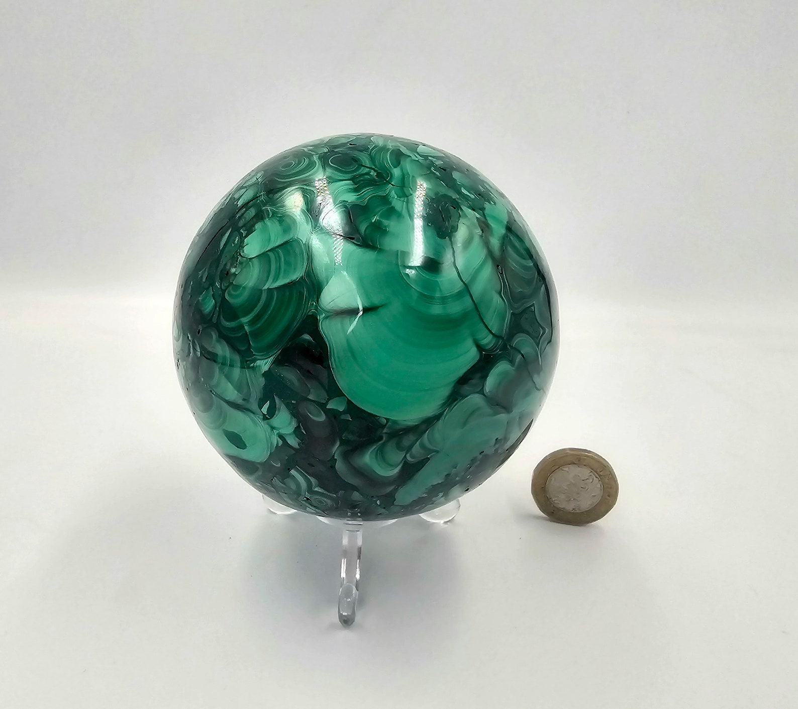 Large Malachite Crystal Sphere (#20) - Etsy