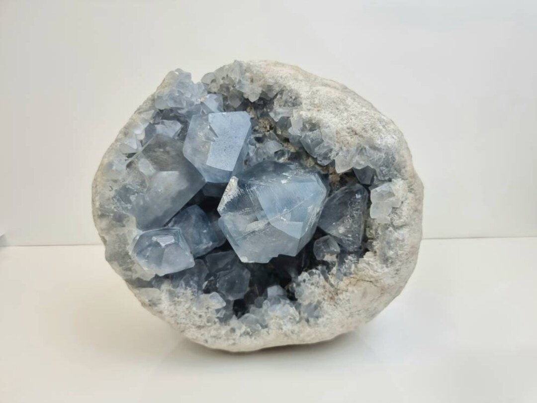 Very Large Celestite Crystal Natural Cluster - Etsy