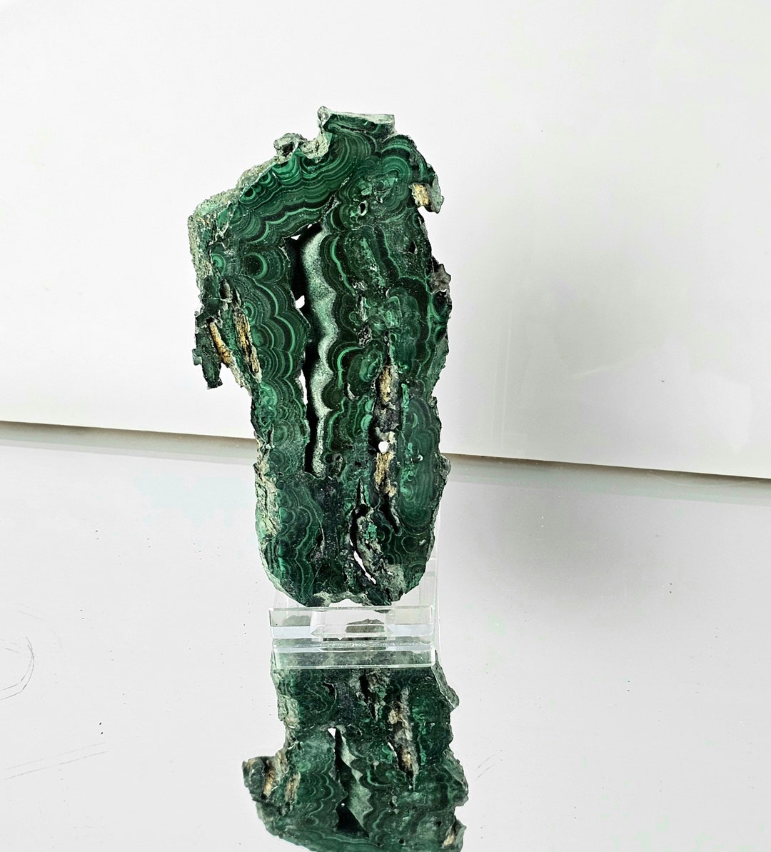 Large Malachite Crystal Slice 3 - Etsy