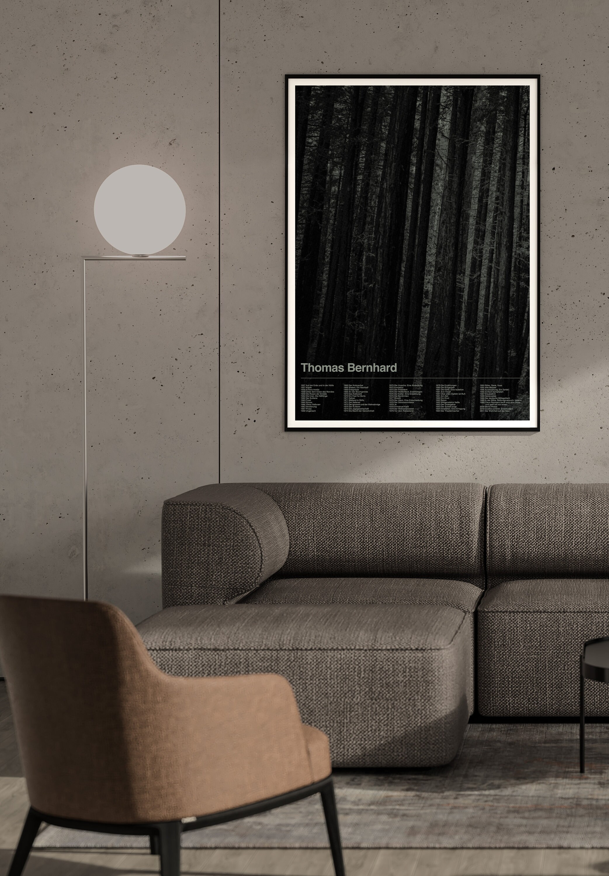 THOMAS BERNHARD. Austrian Writer Novelist Playwright Poem Trees Forest ...