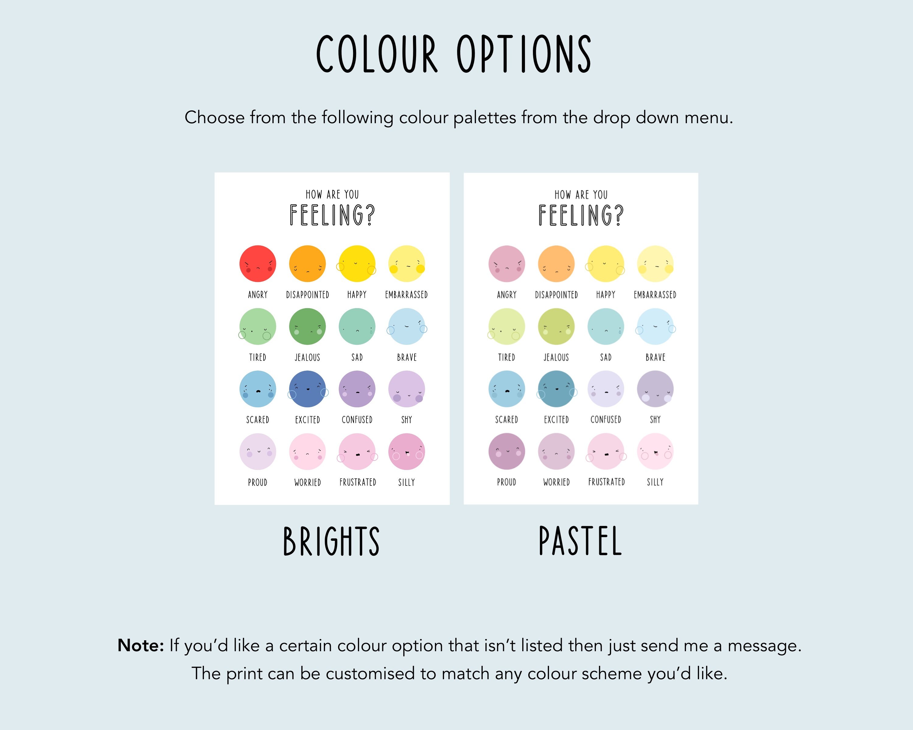 Emotions & Feelings Print How Are You Feeling Emotions - Etsy