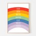 WELSH Colours of the Rainbow Welsh Nursery Wall Art Enfys | Etsy UK