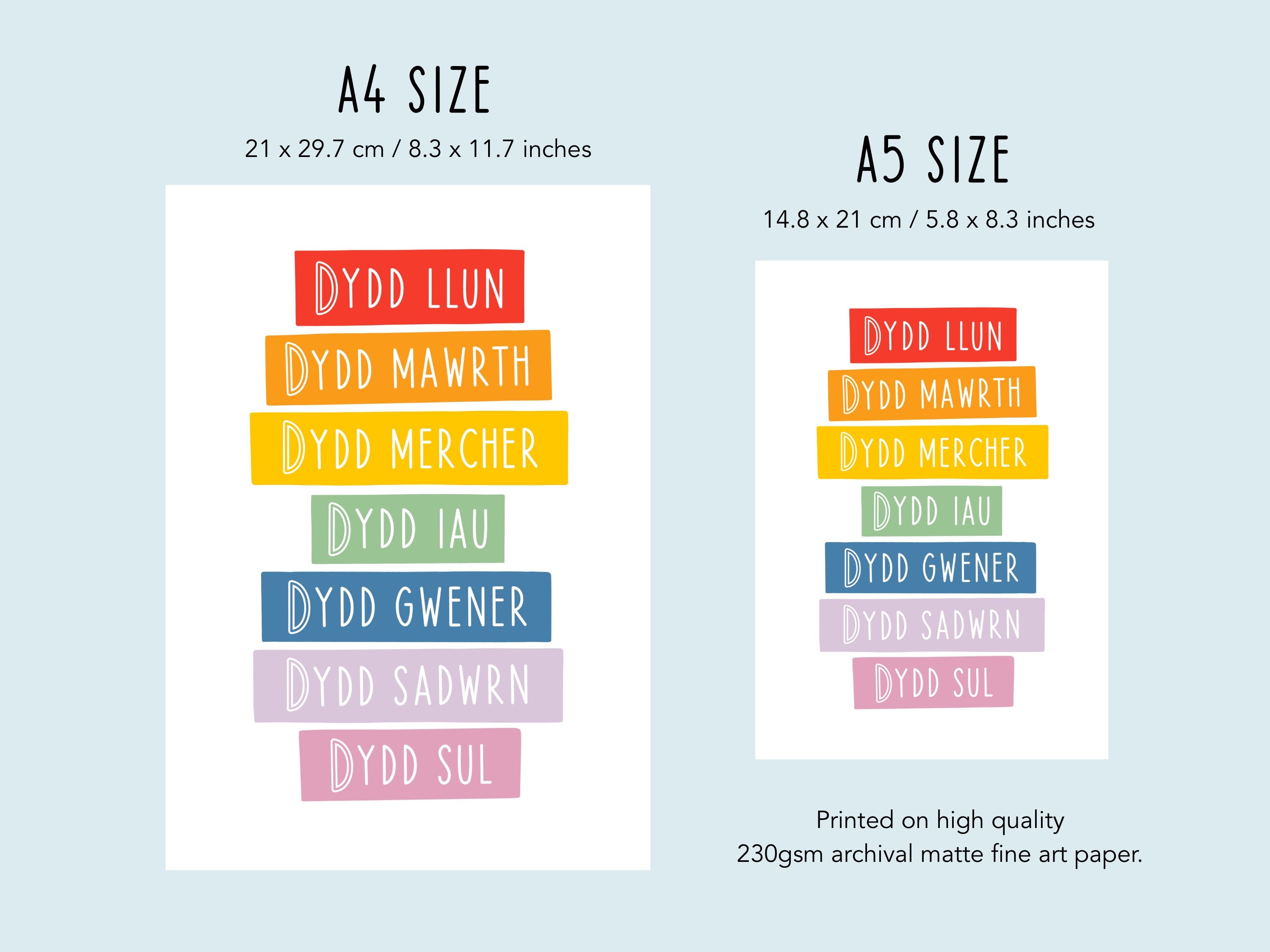 WELSH Days Of The Week Print Welsh Nursery Wall Art Etsy welsh-days-of-the-week-print-welsh-nursery-wall-art-etsy