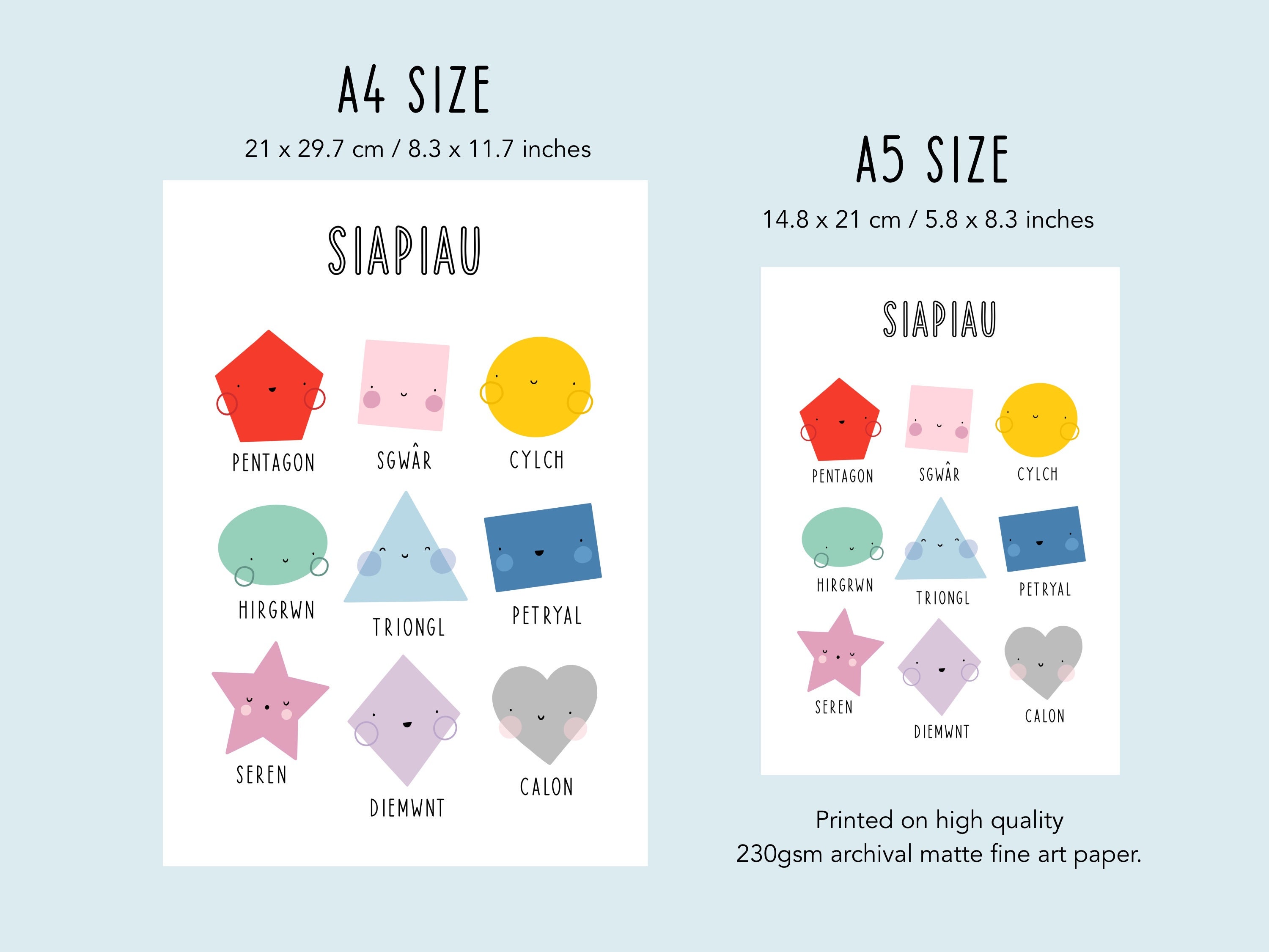 Siapiau Welsh Shape Print Welsh Nursery Wall Art Welsh | Etsy