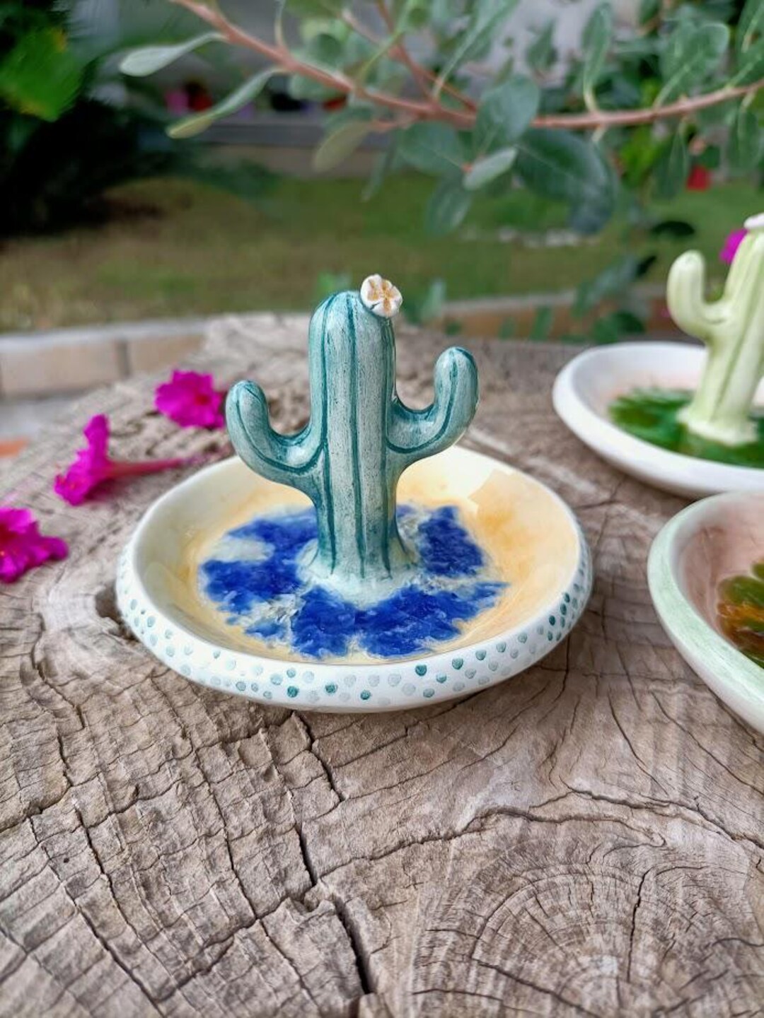 Cactus Plate, Jewelry Plate, Ring Plate, Wedding Favor, Handmade Gift ...