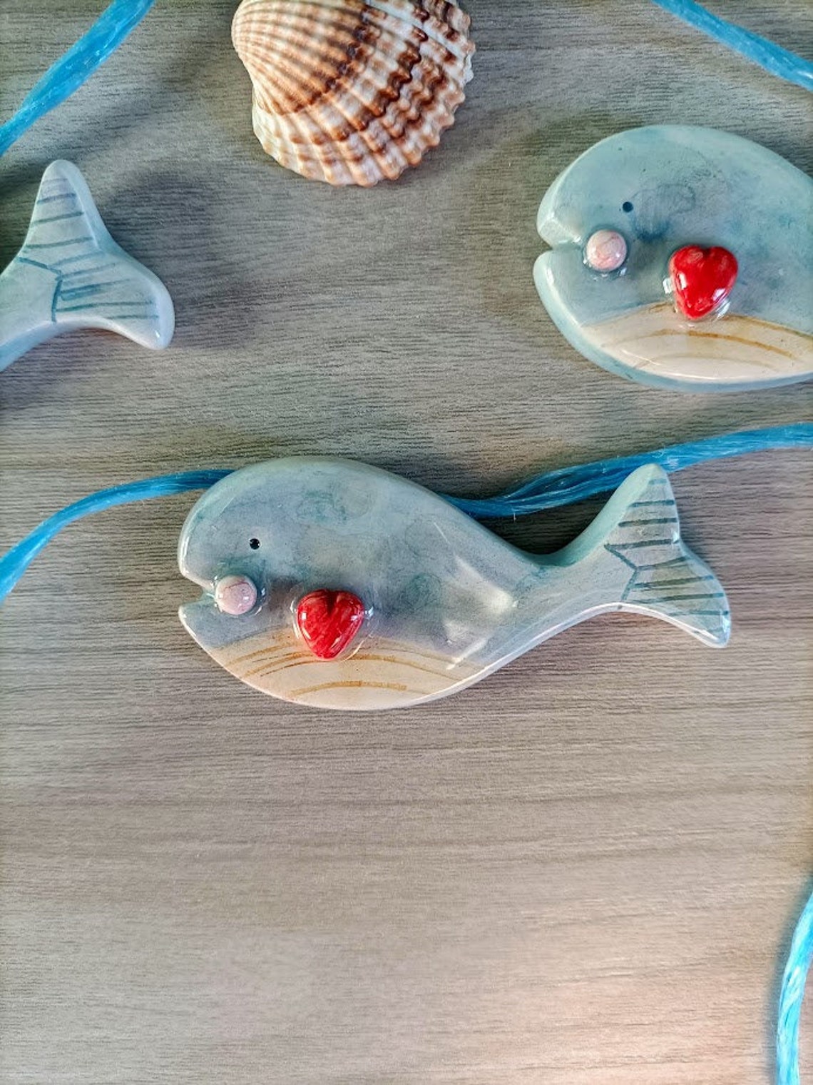 Ceramic Whale With Magnet Wedding Favor Pet Fridge Magnet - Etsy