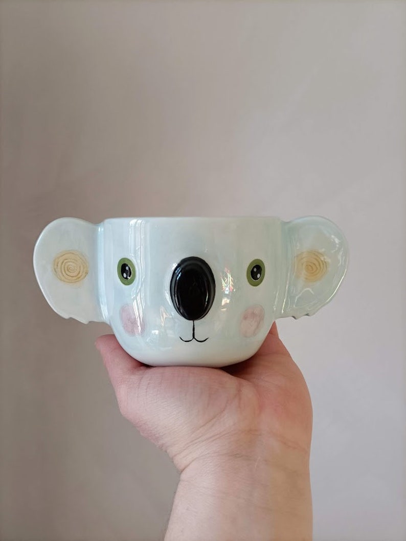 Koala Shaped Ceramic Vase Animal Vase Succulent Plant Pot - Etsy