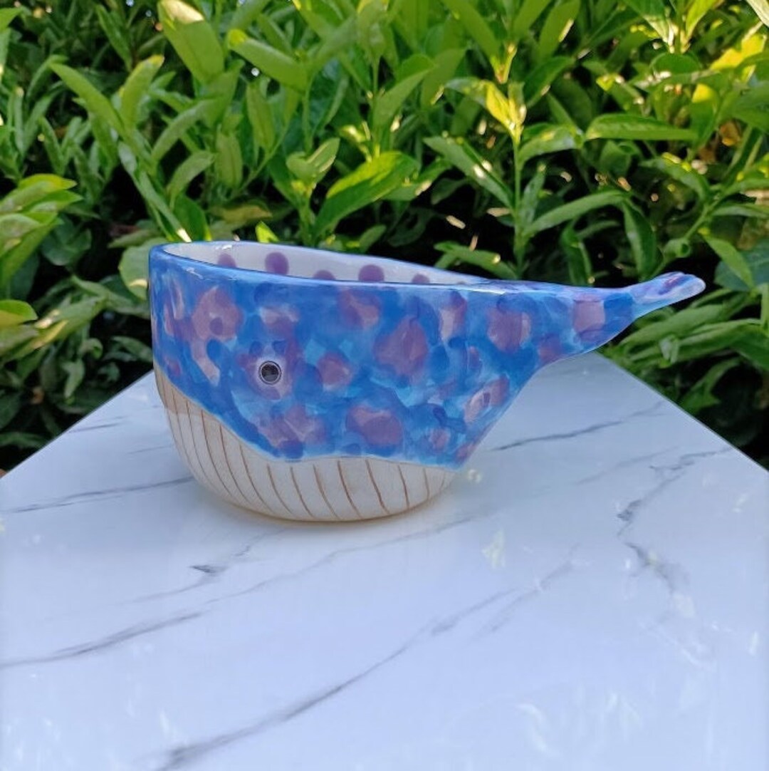 Whale Shaped Ceramic Vase, Animal Vase, Succulent Plant Vase, Craft ...