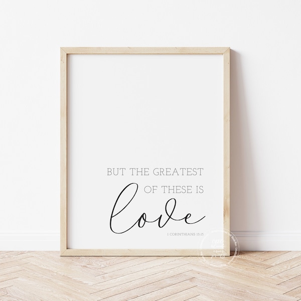 The Greatest is Love - Etsy
