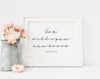 Bathroom Wall Art Bible Verse Scripture Christian Decor | Etsy