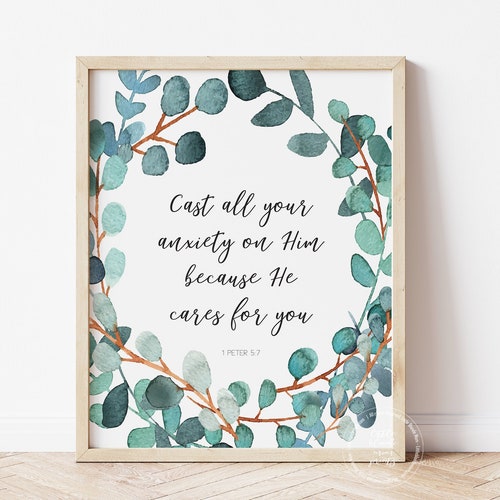 Bathroom Wall Art Bible Verse Scripture Christian Decor - Etsy