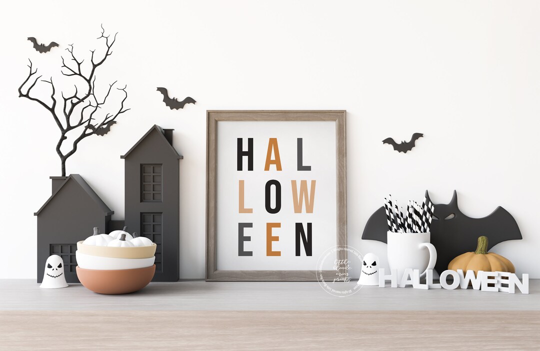 Halloween Decor Print | Halloween Decor | Printable Art | Fall Home ...