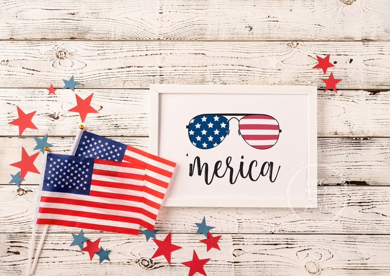 Patriotic Decor Printable 4th of July Memorial Day - Etsy
