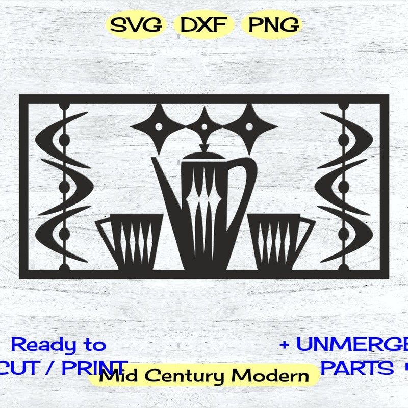 Mid Century Svg - Etsy