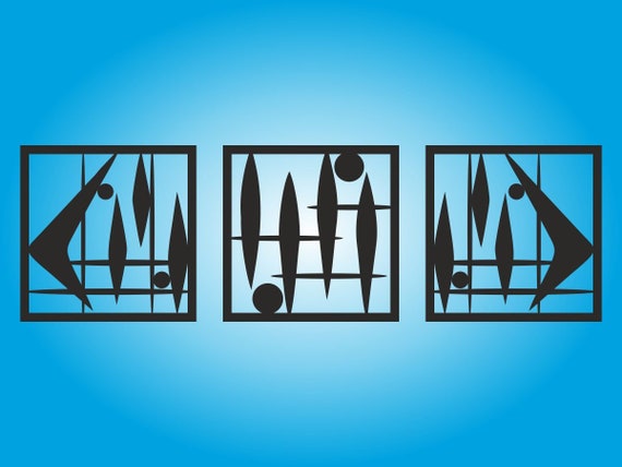 Download Fish MCM Mid-century Modern Art Style Room Interior - Etsy