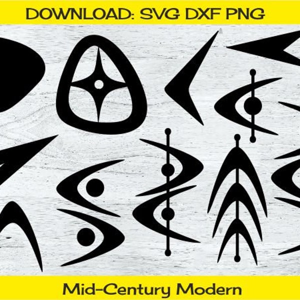 Mid Century Svg - Etsy