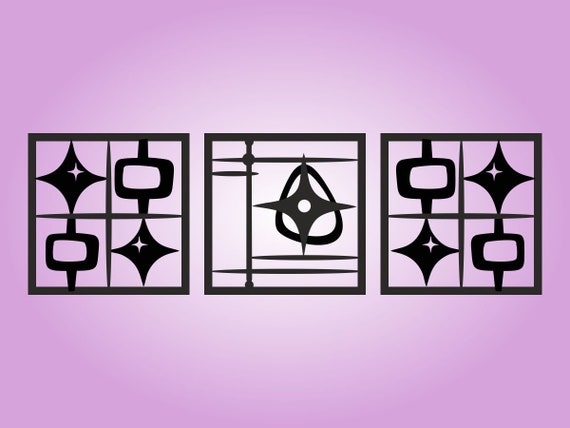 Png-svg-dxf Files Mid-century Modern MCM Art Style Interior - Etsy