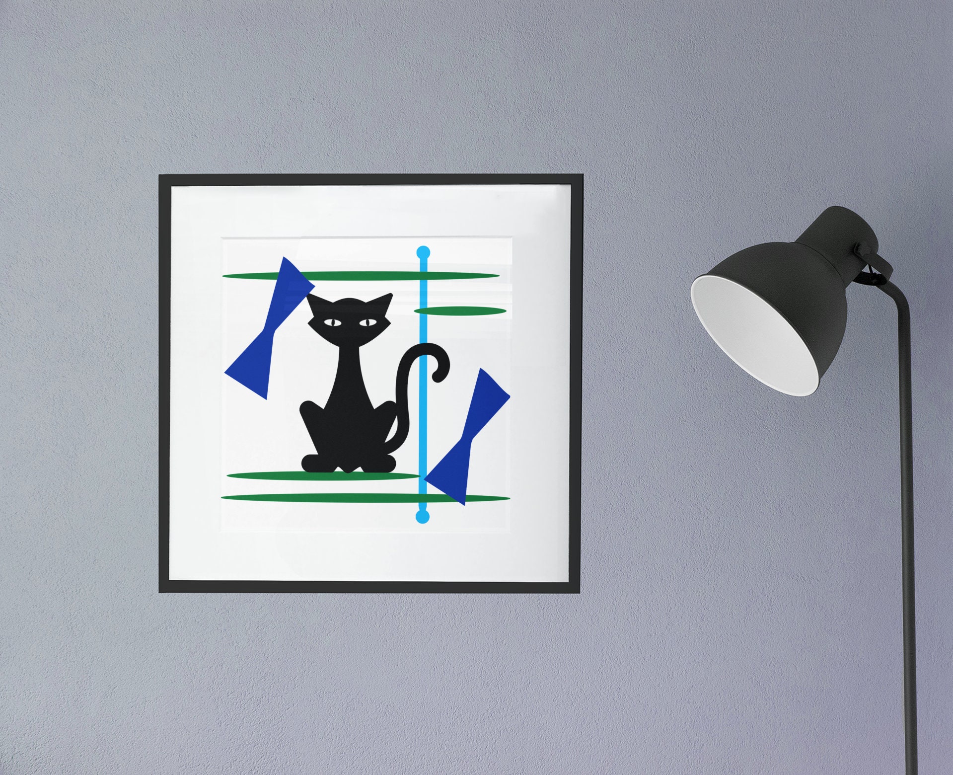 MCM Bundle With Cats and Graphic Elements DIY, Mid-century Modern Art ...