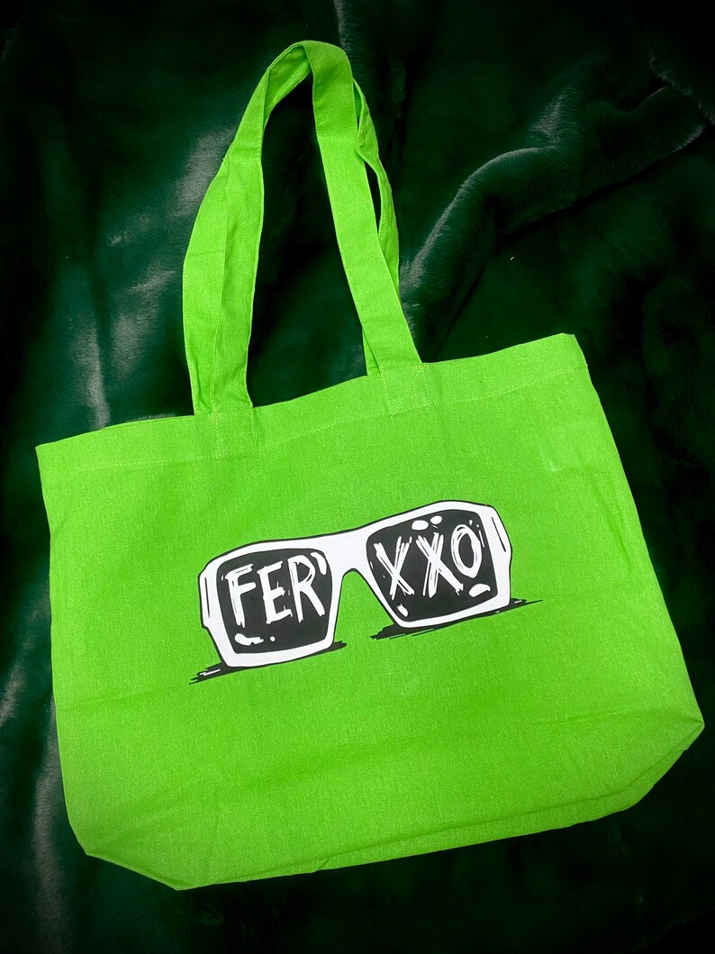 Ferxxo Merch Feid Tote Bag Team Ferxxo Mor Green Ferxoo - Etsy