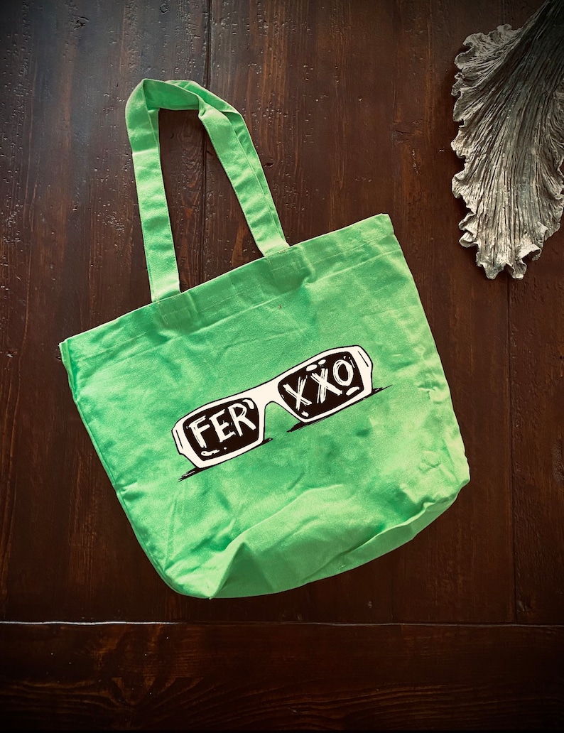 Ferxxo Merch Feid Tote Bag Team Ferxxo Mor Green Ferxoo - Etsy