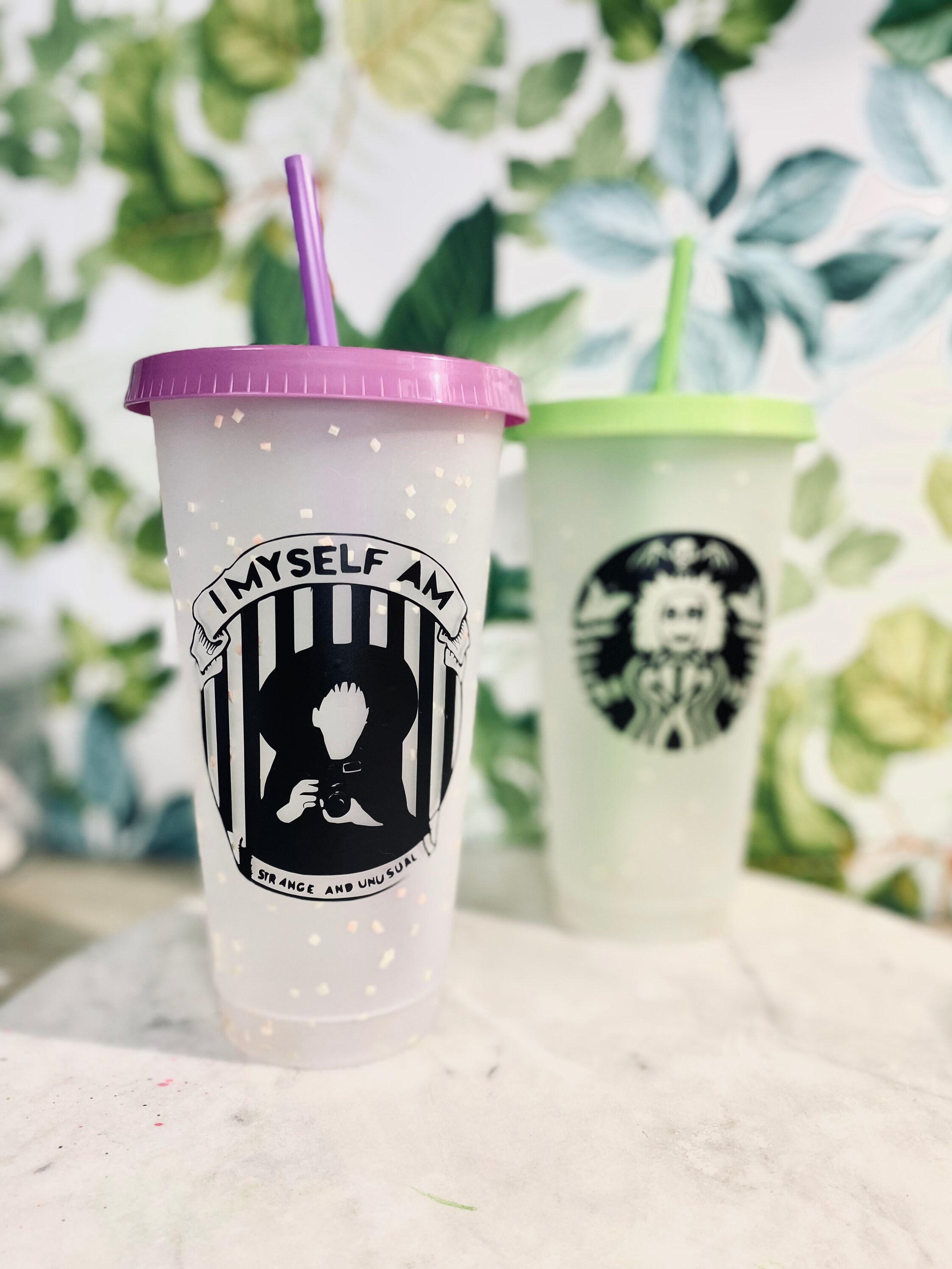 Beetlejuice Cup Lydia Cup Tumblers Confetti Cup Strange and | Etsy