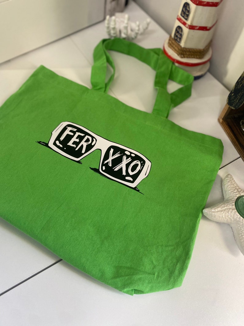 Ferxxo Merch Feid Tote Bag Team Ferxxo Mor Green Ferxoo - Etsy