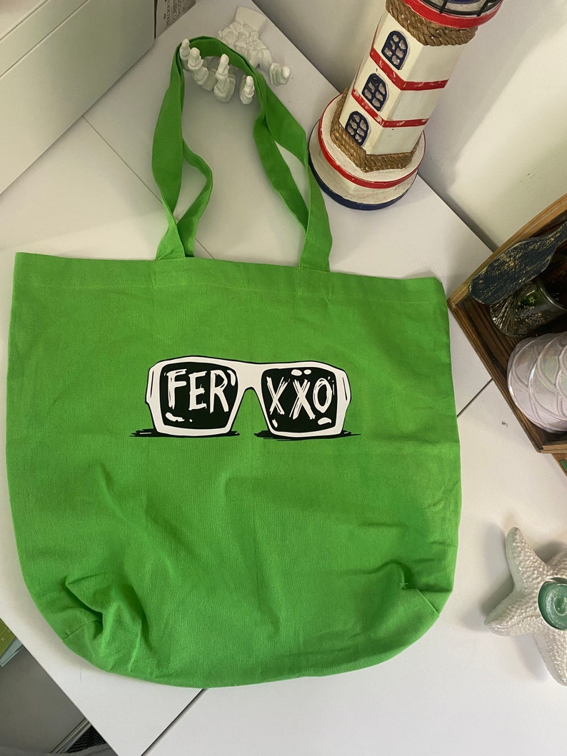 Ferxxo Merch Feid Tote Bag Team Ferxxo Mor Green Ferxoo - Etsy