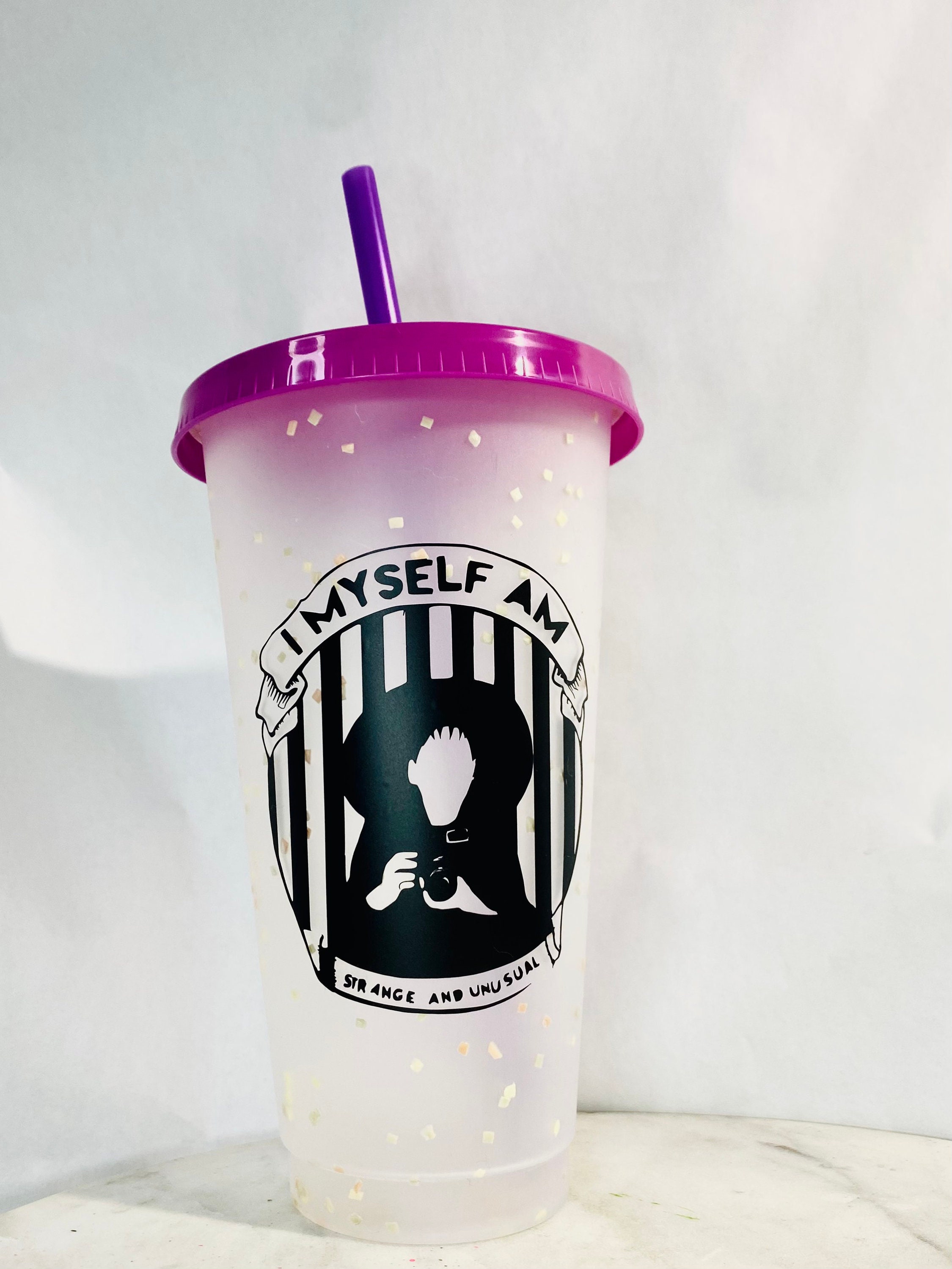 Beetlejuice Cup Lydia Cup Tumblers Confetti Cup Strange and | Etsy