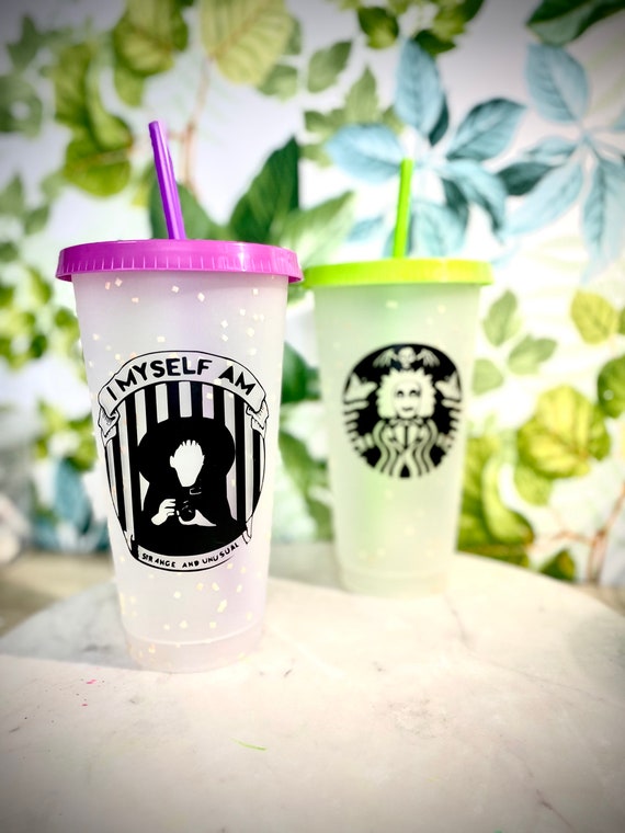 Beetlejuice Cup Lydia Cup Tumblers Confetti Cup Strange and | Etsy