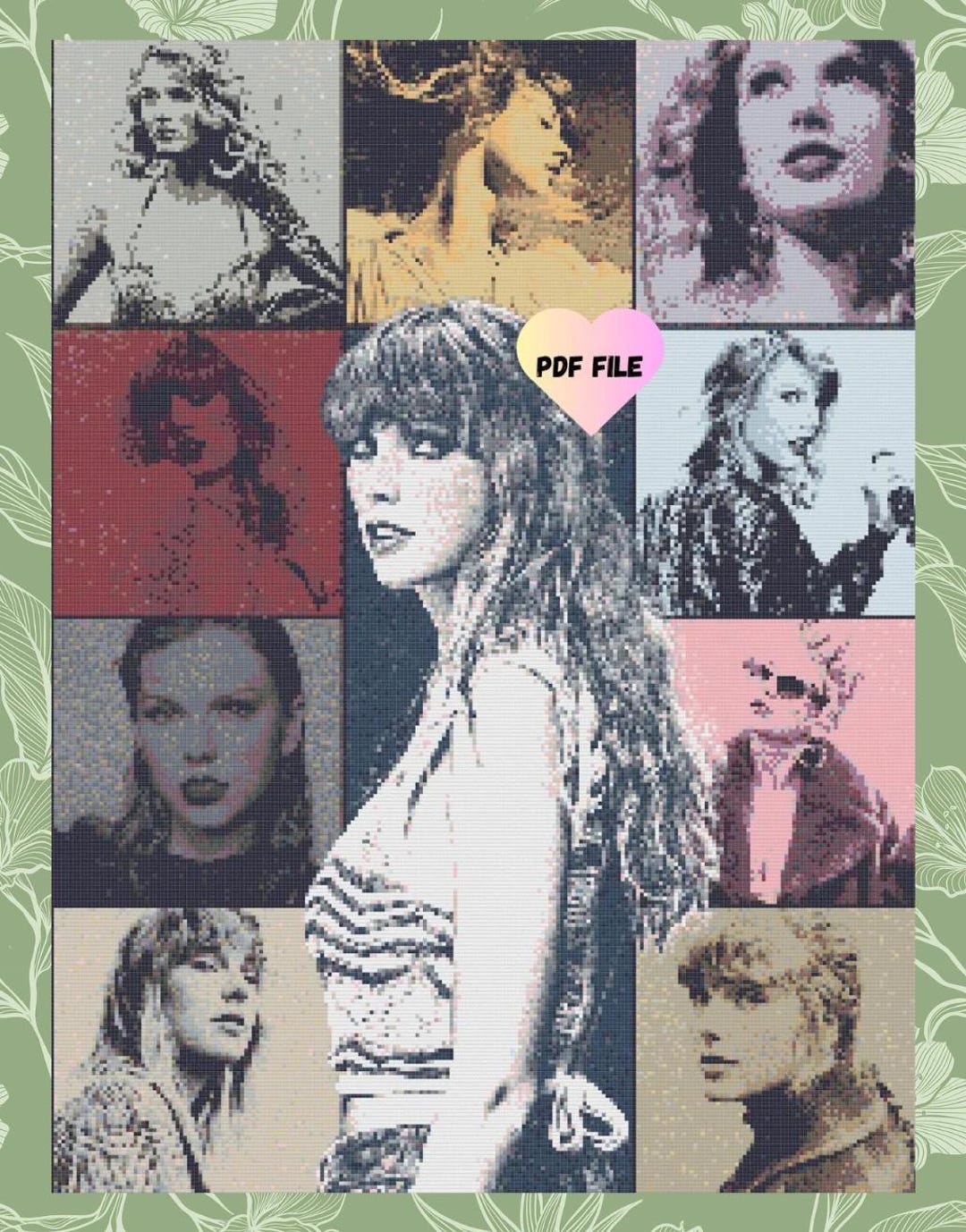 Taylor Swift Cross Stitch Pattern - Etsy
