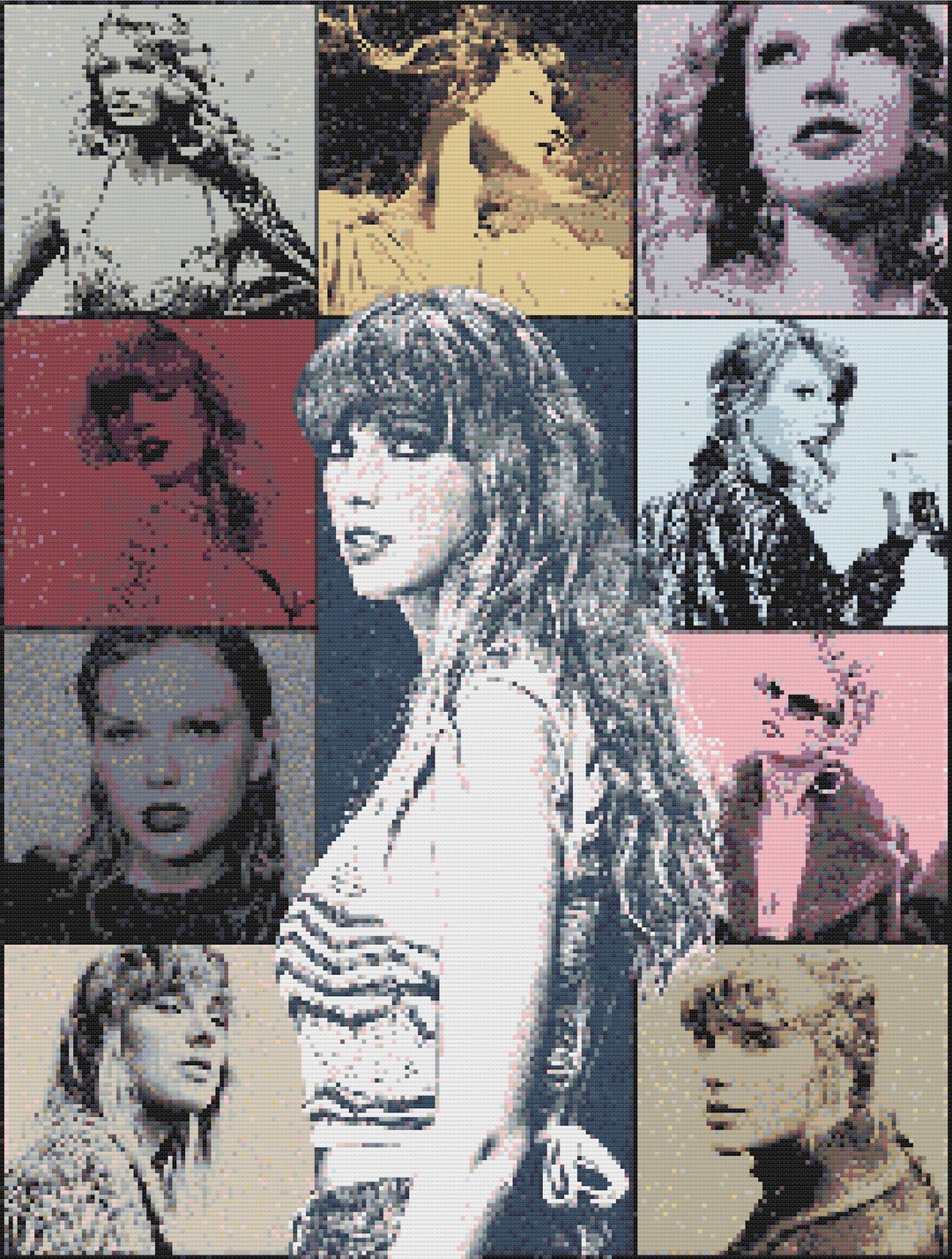 Taylor Swift Cross Stitch Pattern - Etsy