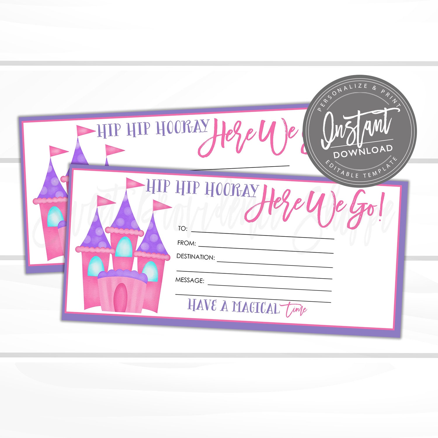 Princess Certificate Template