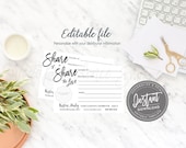 Essential Oil Sample Card Printable Sample Template Sample - Etsy