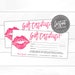 Editable Gift Certificate, Printable Lips Makeup Gift Card, DIY Gift ...