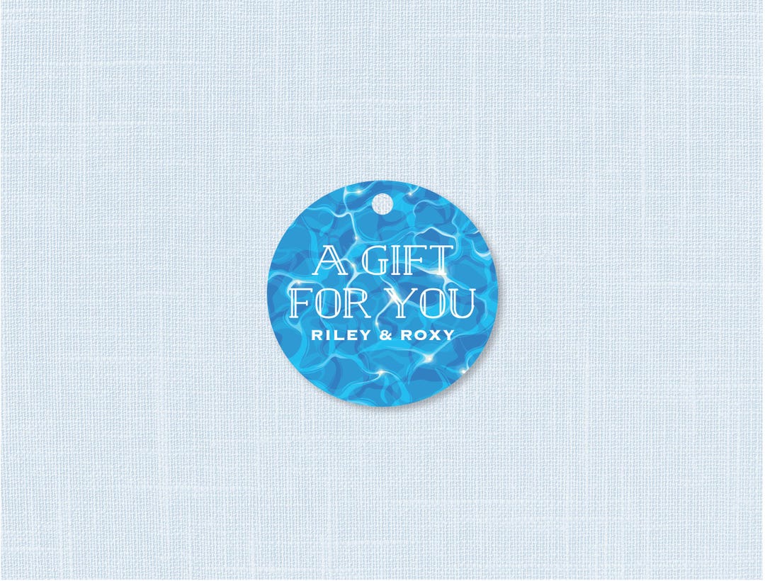 Personalized Gift Tag, Custom Gift Tag, Swimming Pool Tag - Etsy