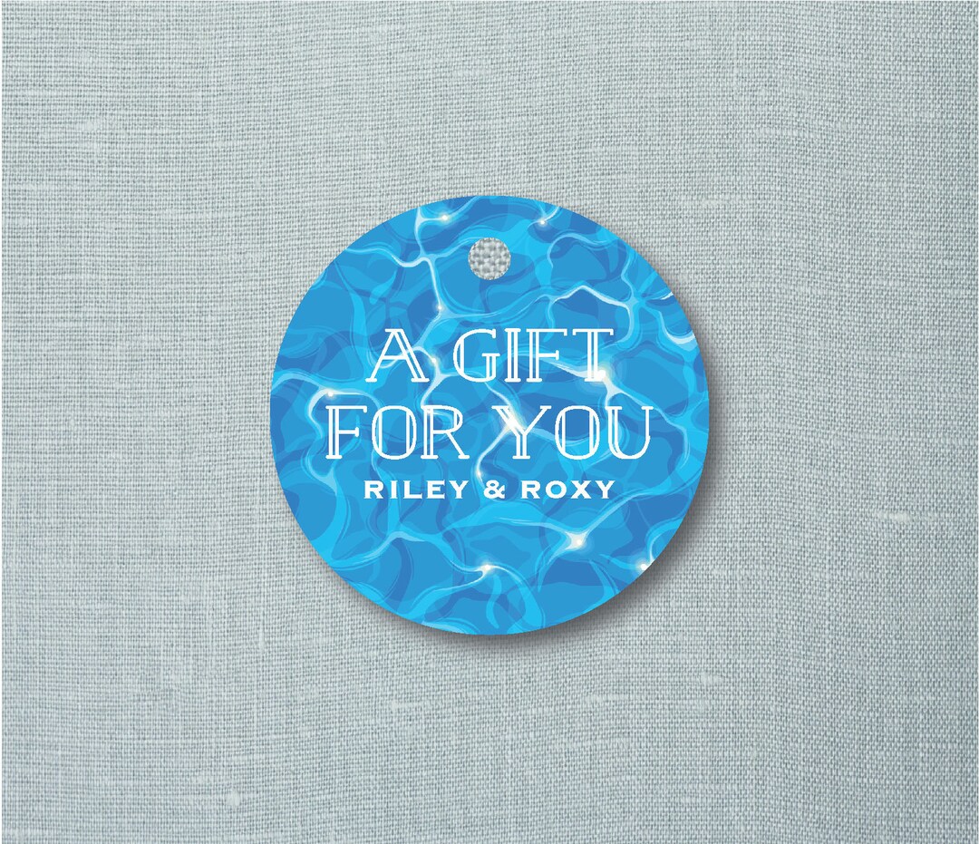 Personalized Gift Tag, Custom Gift Tag, Swimming Pool Tag - Etsy