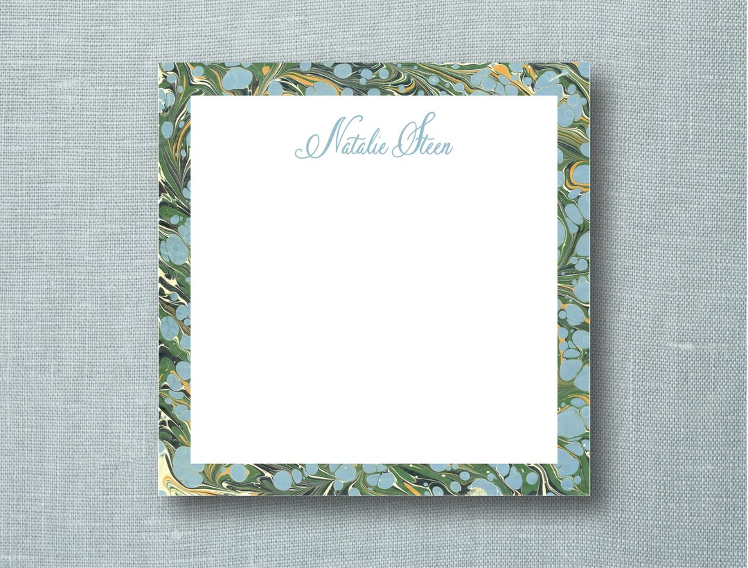 Personalized Note Pad, Custom Note Pad, Slab Pad, Square Note Pad ...