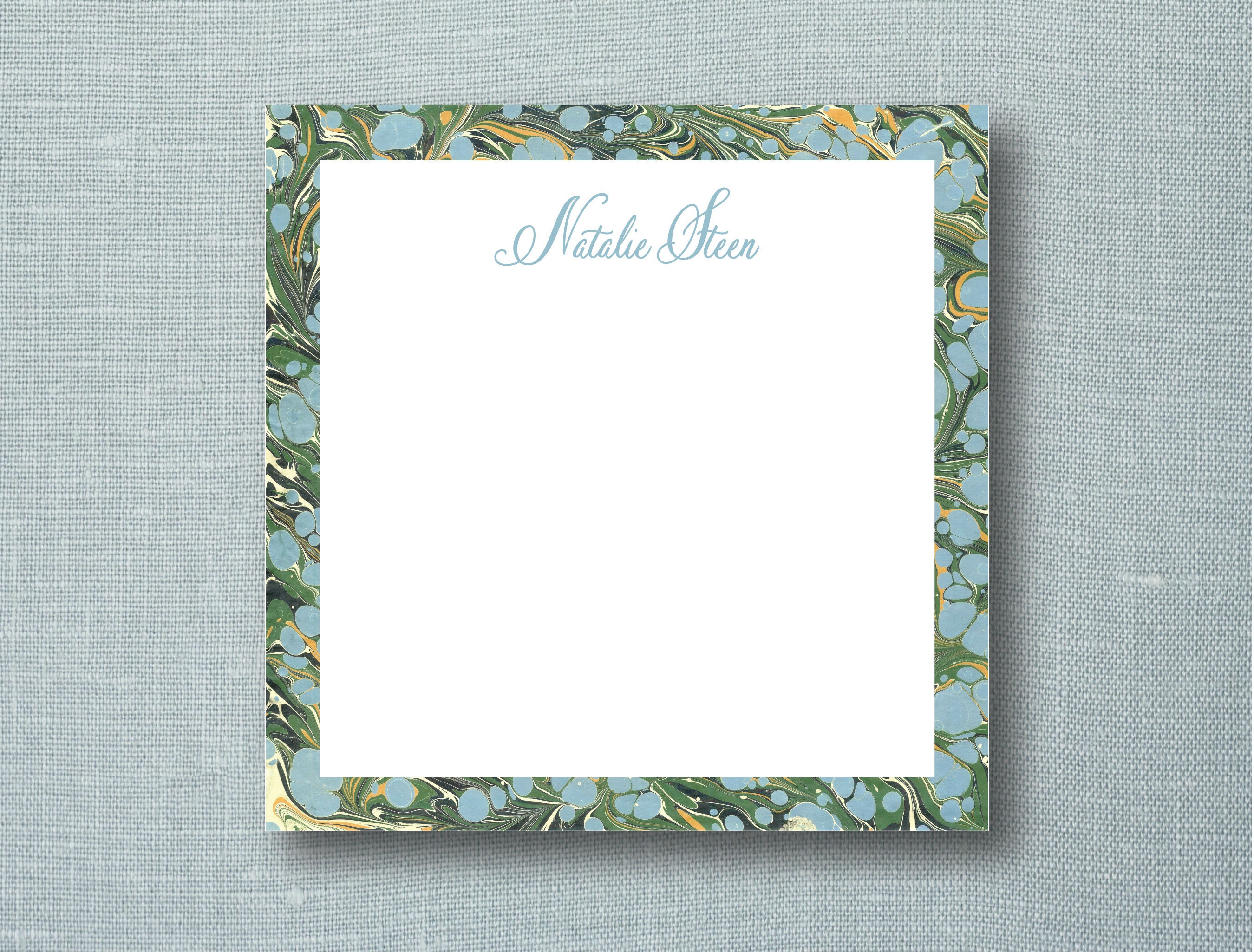 Personalized Note Pad, Custom Note Pad, Slab Pad, Square Note Pad ...