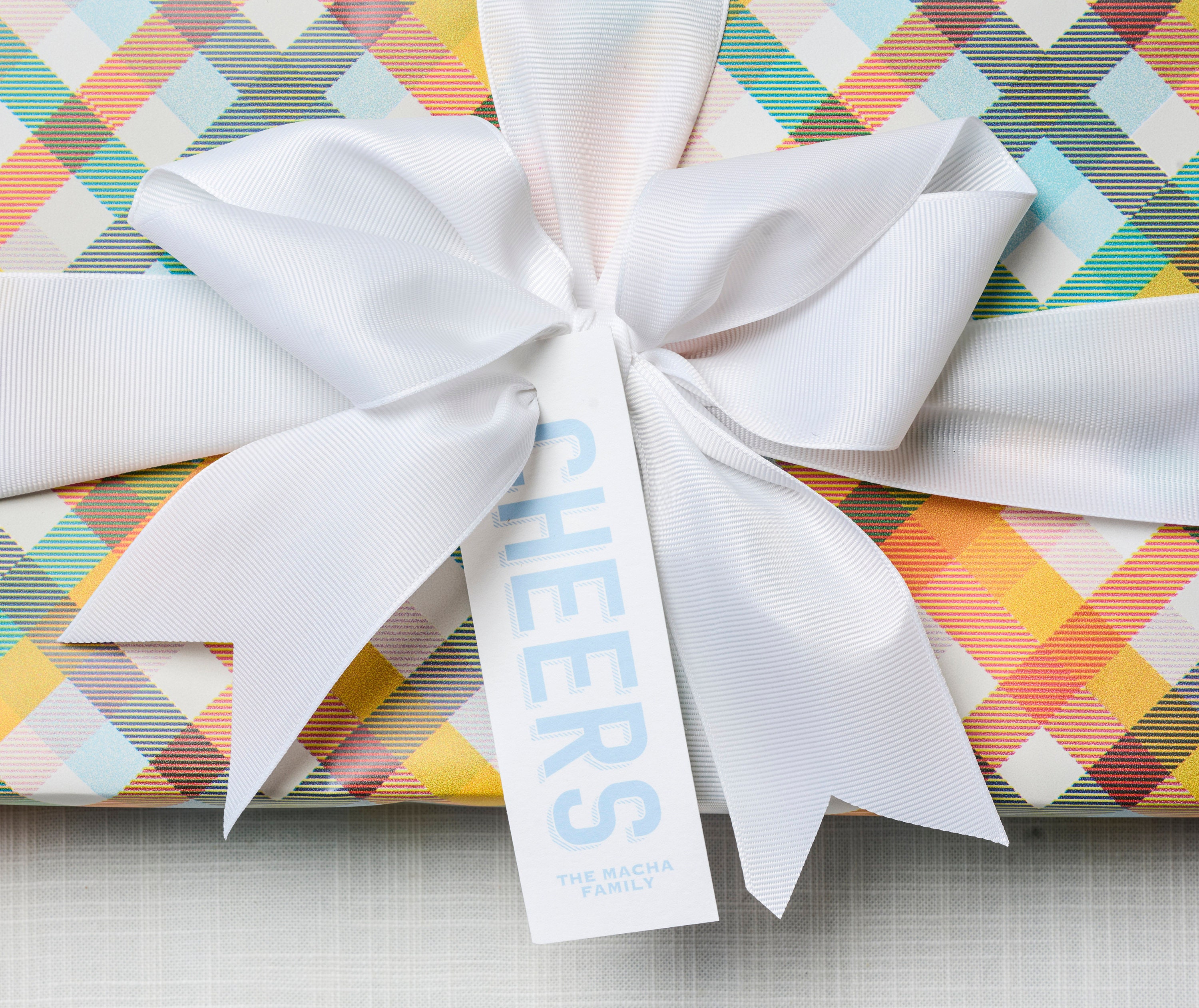 Personalized Rectangular Gift Tag, Custom Gift Tag, Cheers Gift Tag ...