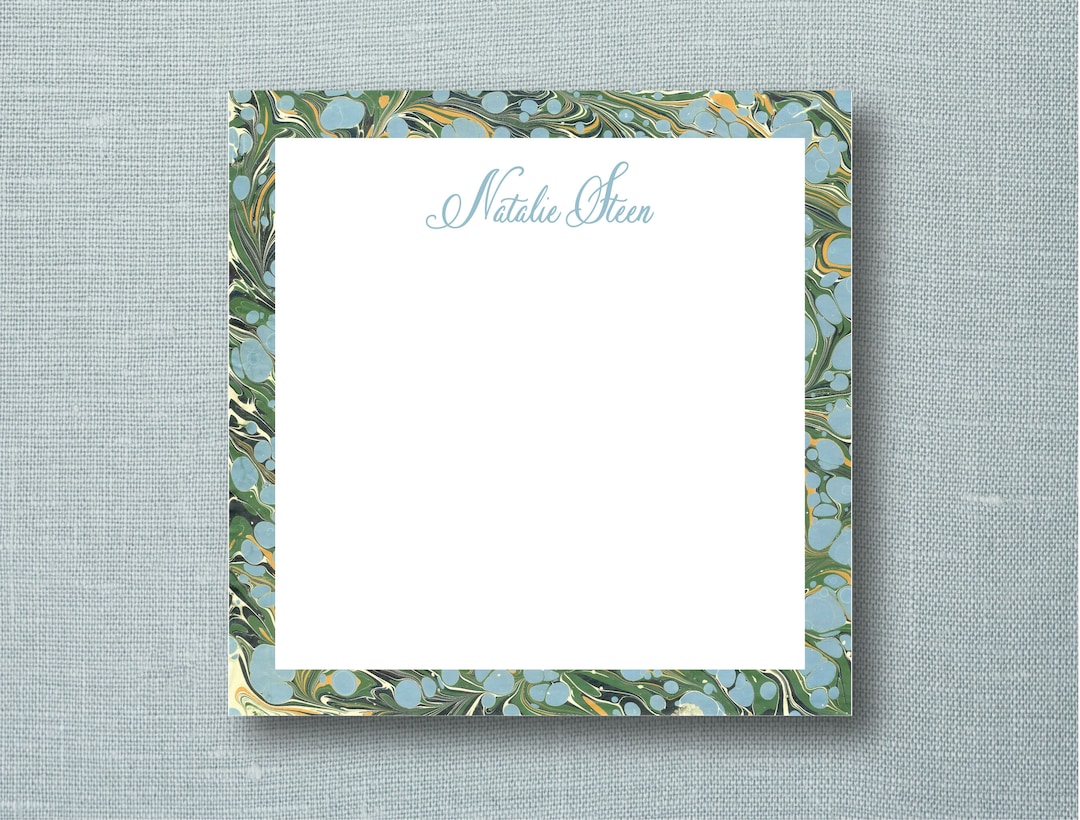 Personalized Note Pad, Custom Note Pad, Slab Pad, Square Note Pad ...