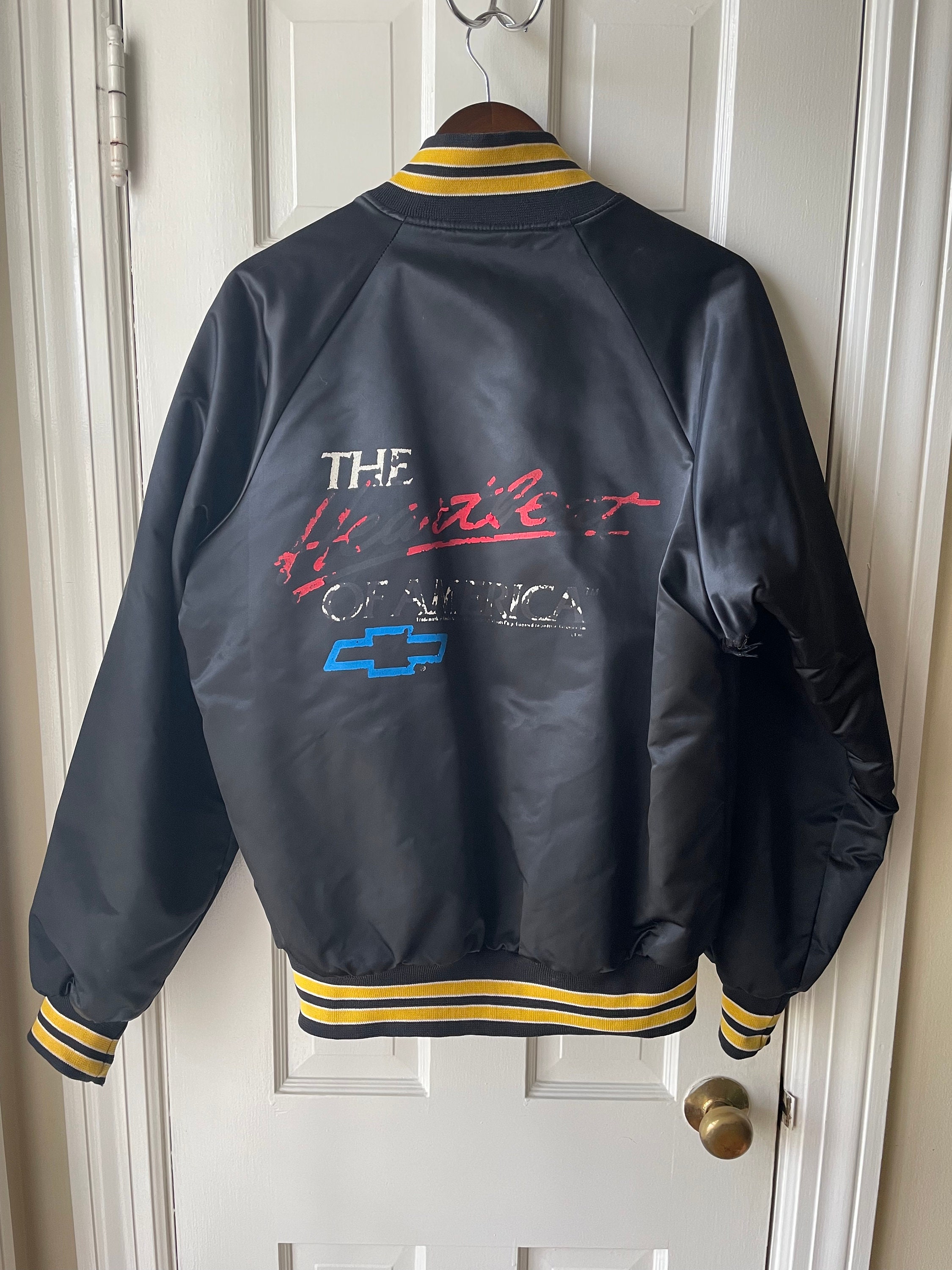 Vintage 80s Chevrolet Jacket // Vintage Hartwell Mens Small Chevy ...