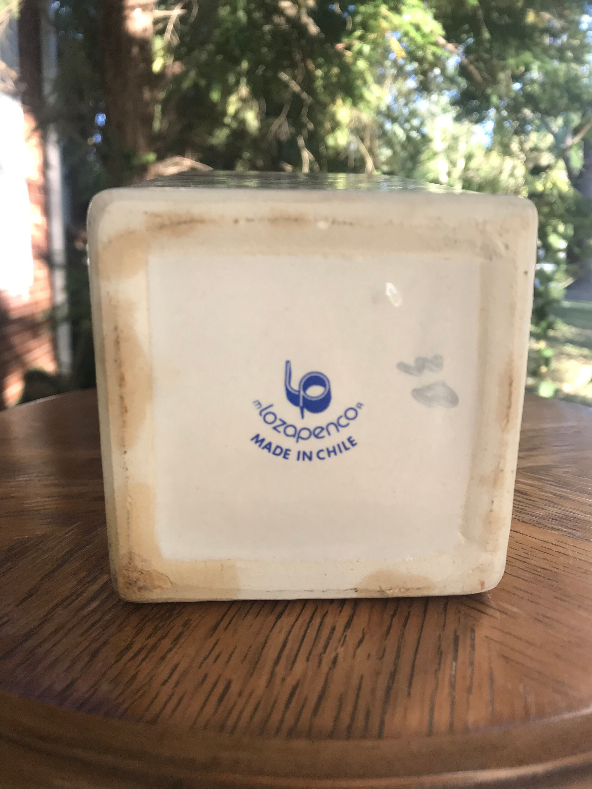 Vintage Lozapenco Chile Floral Vase // Stoneware Vase - Etsy