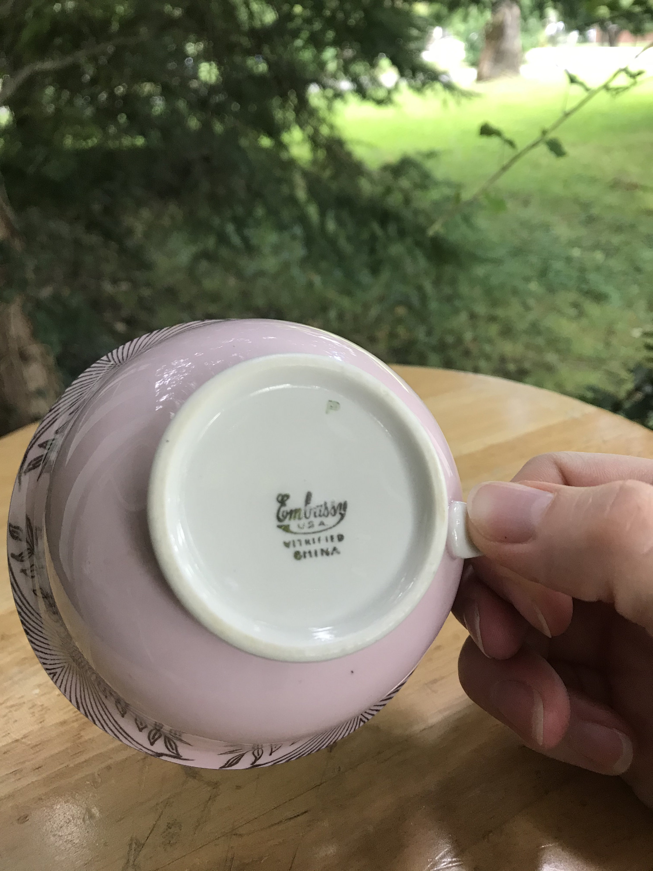 Vintage Embassy USA Vitrified China Pink Tea Cup Pattern EMB86 | Etsy