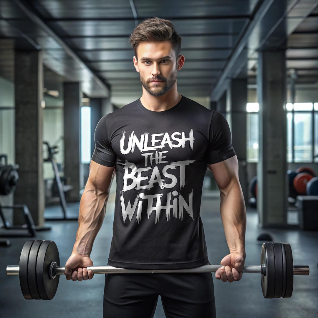 Empowering Beast Mode Gym Shirt: Inspirational Athletic Apparel for ...